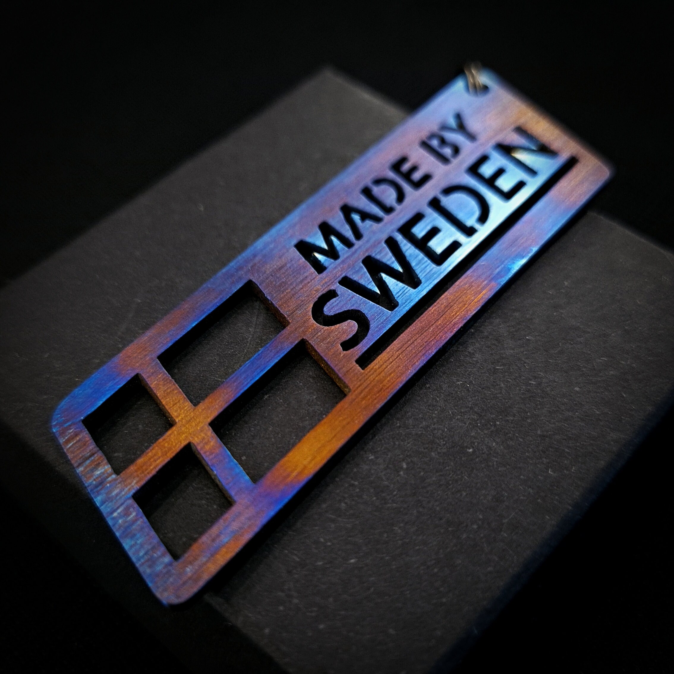 Made by Sweden - Volvo / Saab / Scania Handmade Keychain (titanium ...