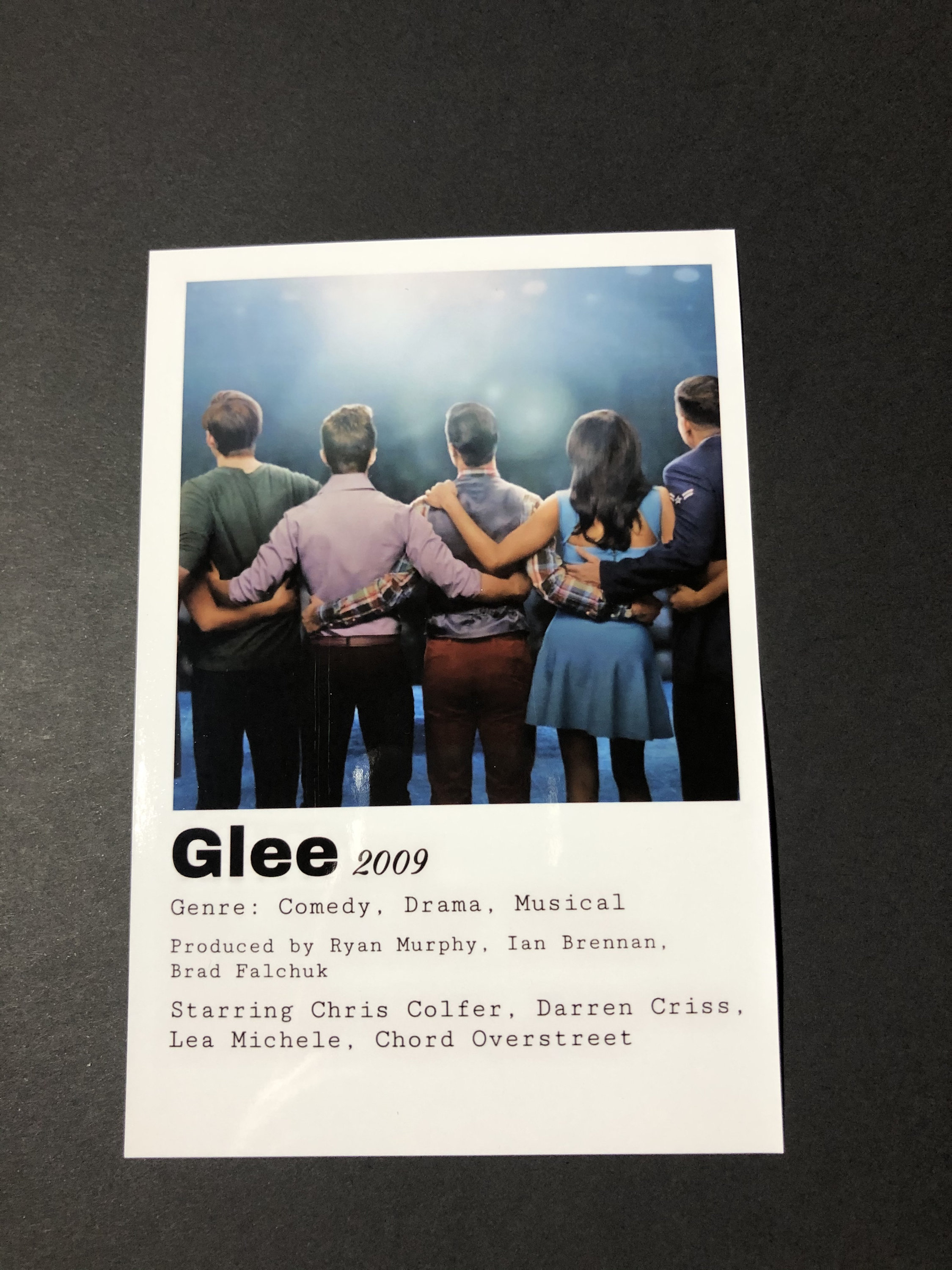 Glee 6x4 Polaroid Style Print - Etsy UK