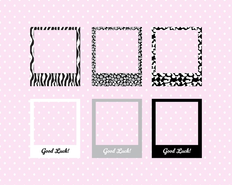 Photo Frame Svg / Instant Photo Svg / Photo Frame Png / Photo Template ...