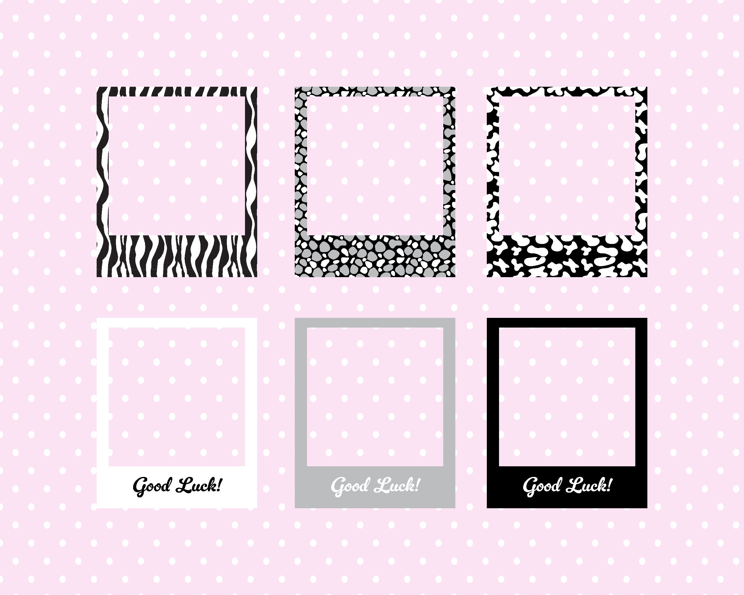 Photo Frame Svg / Instant Photo Svg / Photo Frame Png / Photo Template ...