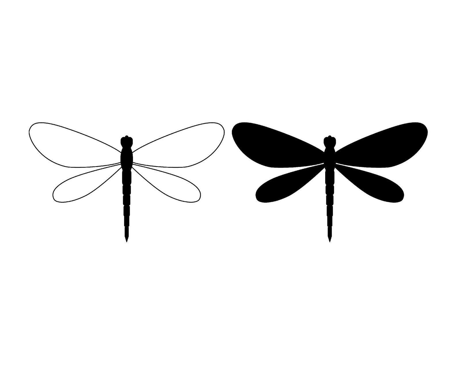 Dragonfly Svg / Dragonflies Svg / Dragonfly Silhouette Svg / - Etsy