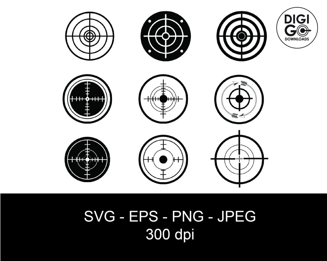 Target Svg / Bullseye Svg / Target / Shooting Target Svg / Archery ...