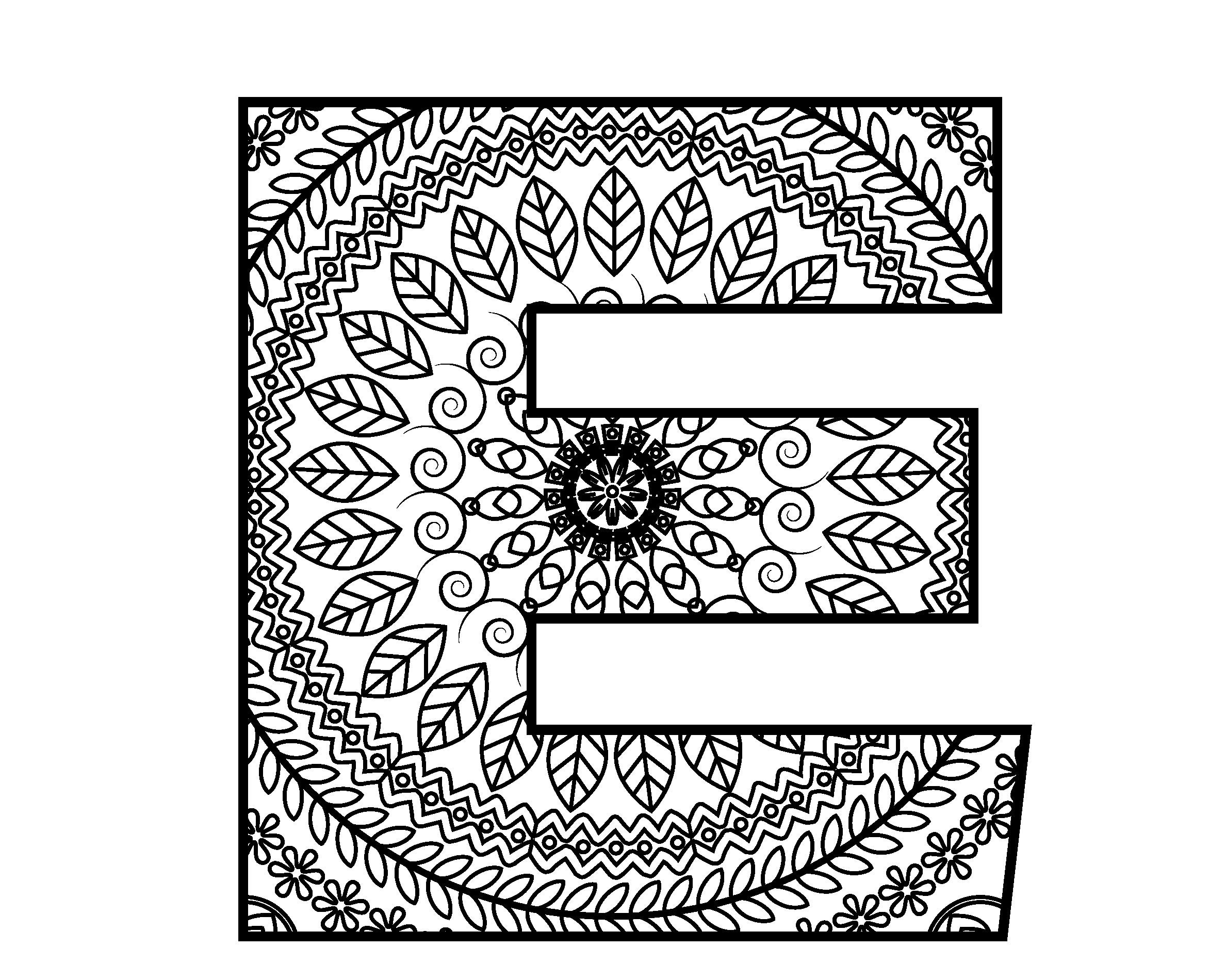 Mandala Alphabet Svg / Mandala Letters Svg Cut Files / Mandalas Svg ...