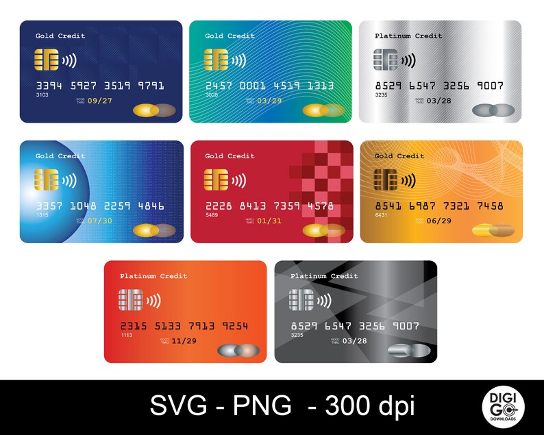 Credit Card Svg / Credit Cards / Credit Card / Money / Credit Card ...