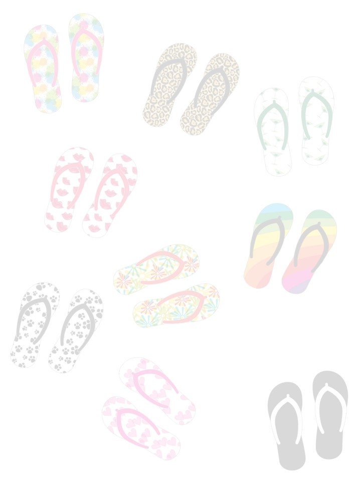 Printable Stationary / Digital Stationary / Printable Flip Flops ...