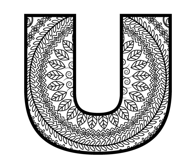 Mandala Alphabet Svg / Mandala Letters Svg Cut Files / Mandalas Svg ...