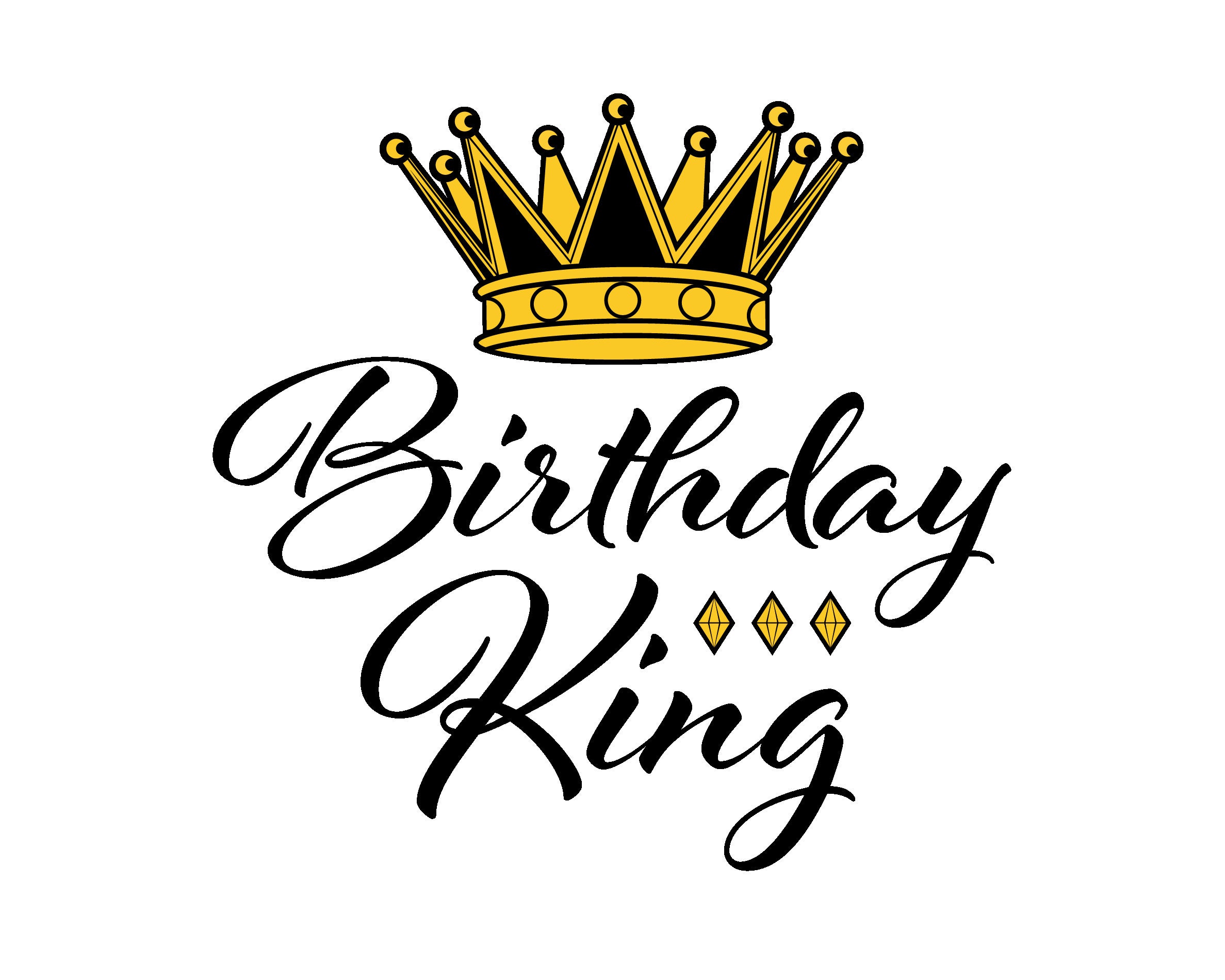 Birthday King Svg / Queen of the Birthday King Svg / King and Queen Svg ...