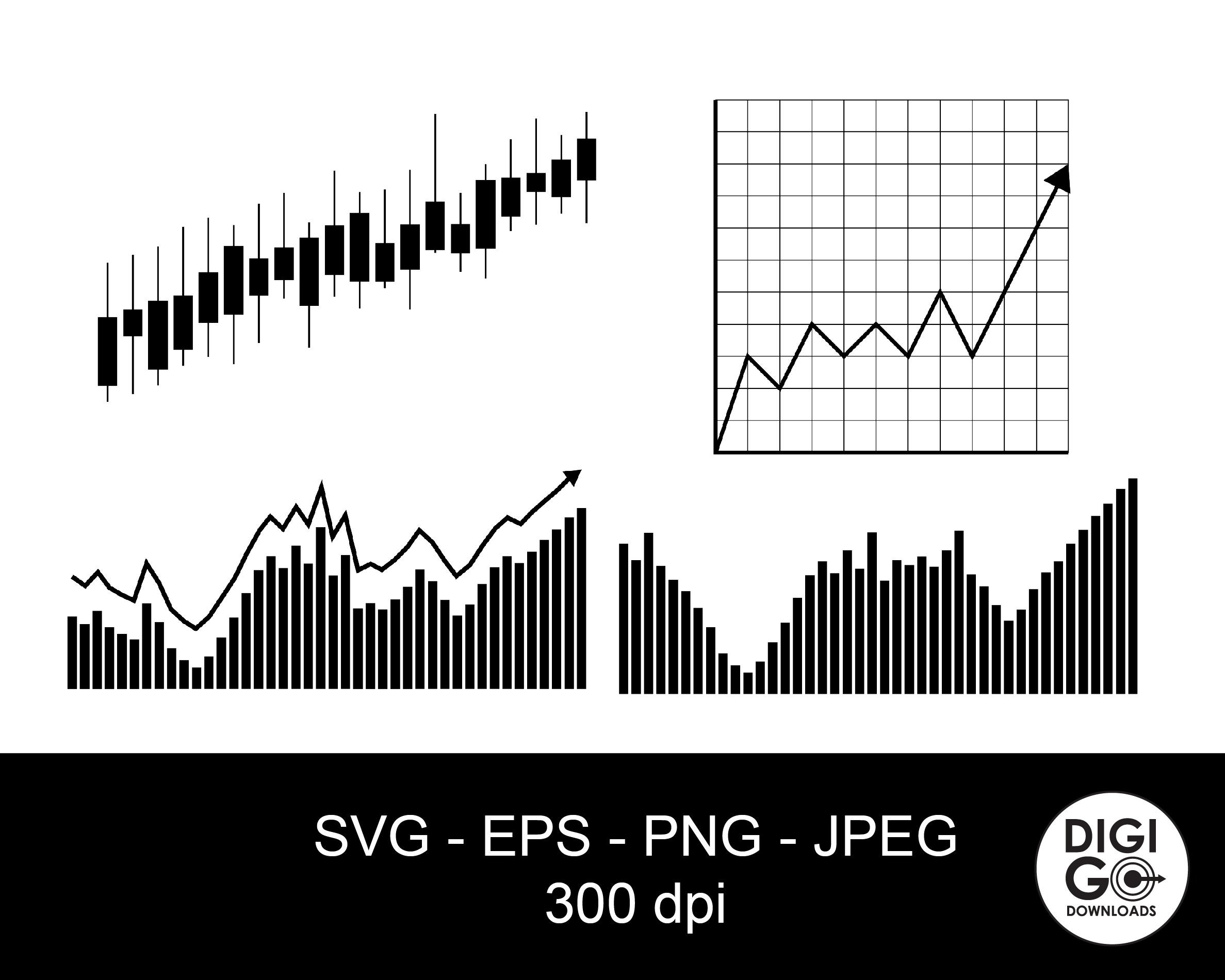 Stock Market Graphs Svg / Candlestick Chart Graph / Stock - Etsy