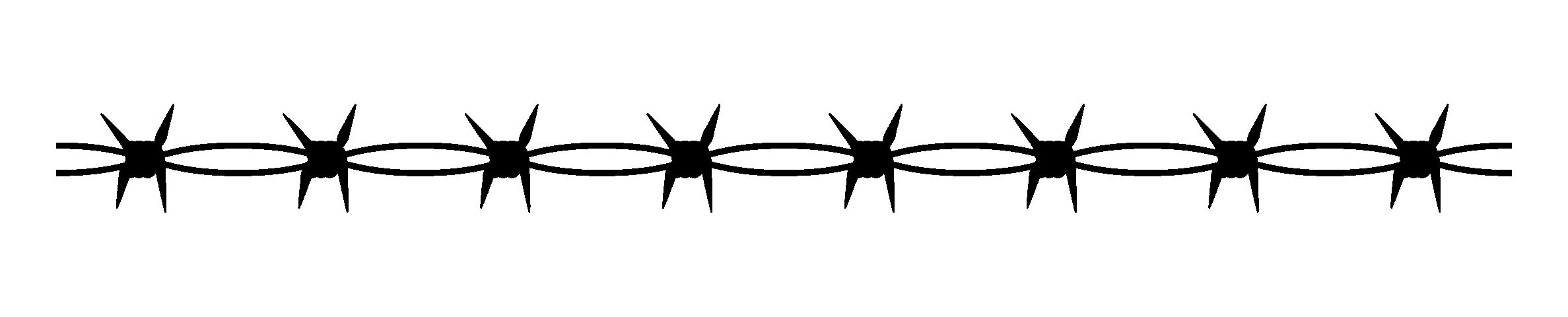 Barbed Wire Svg / Straight Barb Fence / Barbed Wire Png / Barbed Wire ...