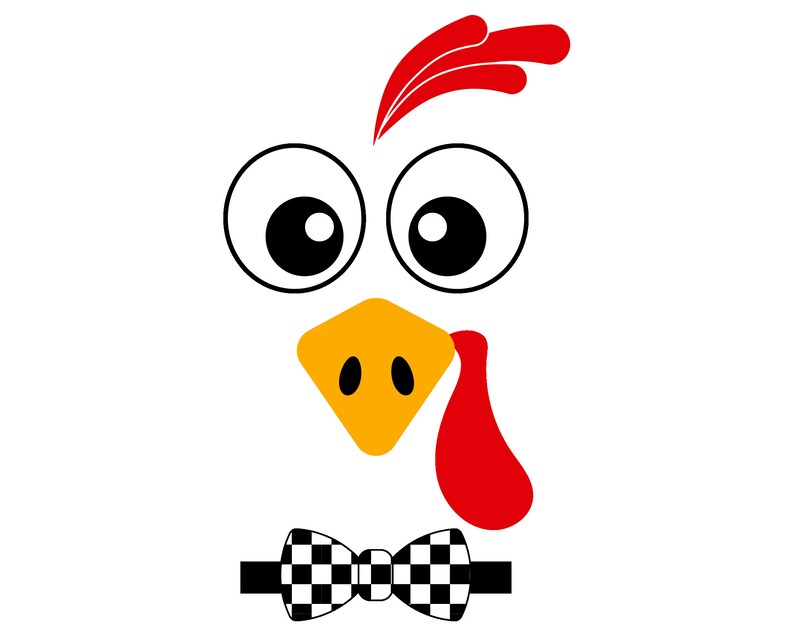 Turkey Face Svg / Thanksgiving Svg / Gobble Svg / Funny Kids - Etsy