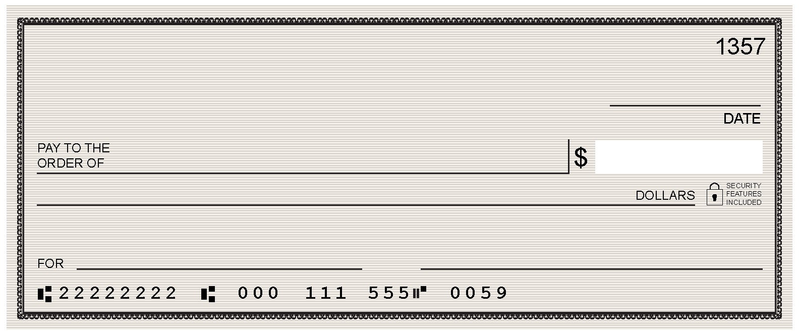 Editable Check Template / Blank Check Template / Manifestation Check ...