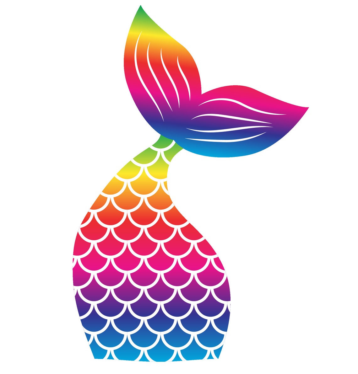 Queue de sirène svg / sirène svg / queue de sirène clipart / sirène png ...