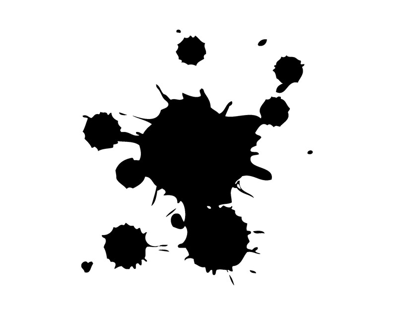 Paint Splatter Svg Bundle, Paint Splats Svg, Blob Svg, Paint Splash ...
