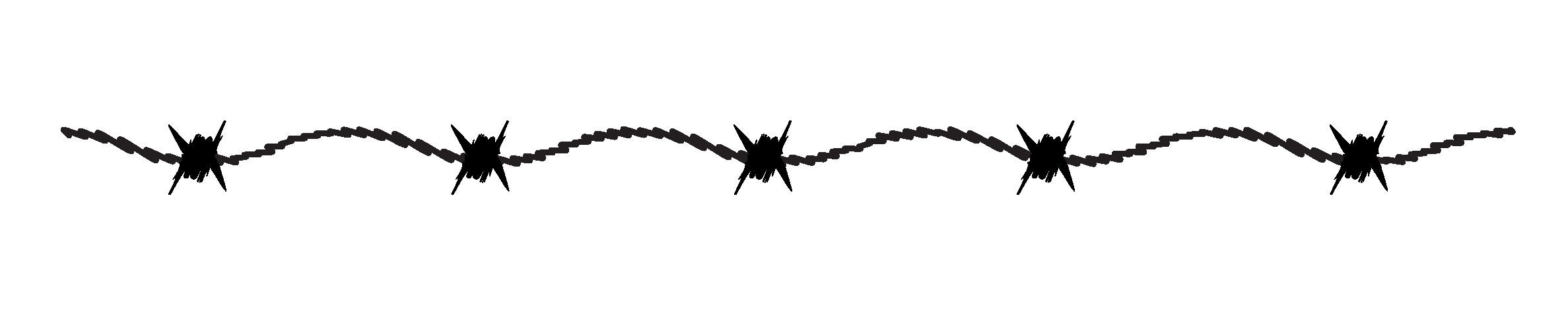 Barbed Wire Svg / Straight Barb Fence / Barbed Wire Png / Barbed Wire ...