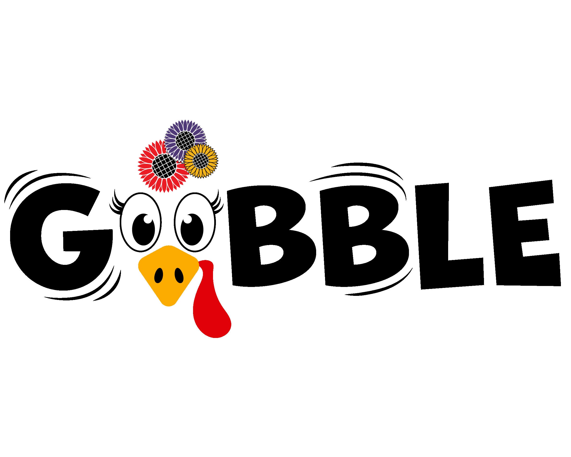 Turkey Face Svg / Thanksgiving Svg / Gobble Svg / Funny Kids - Etsy