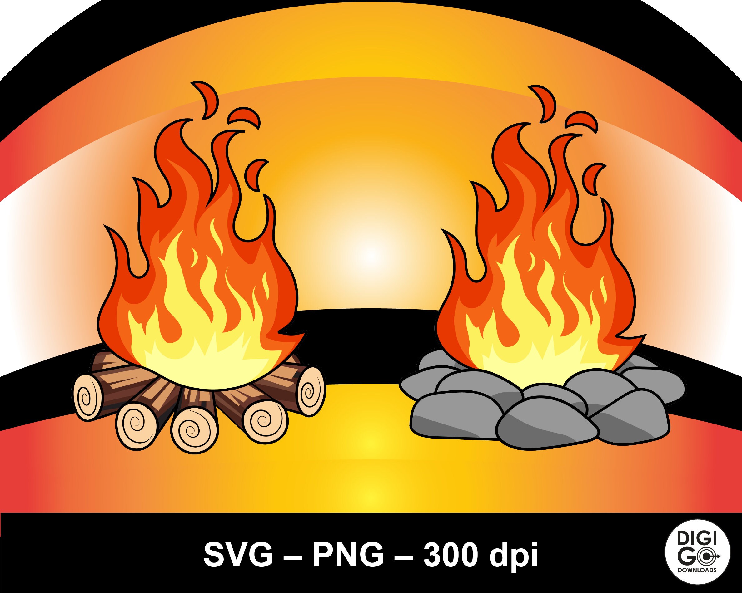 Campfire Svg / Camping Svg / Camp Life Svg / Fire Flame Svg / Camping ...