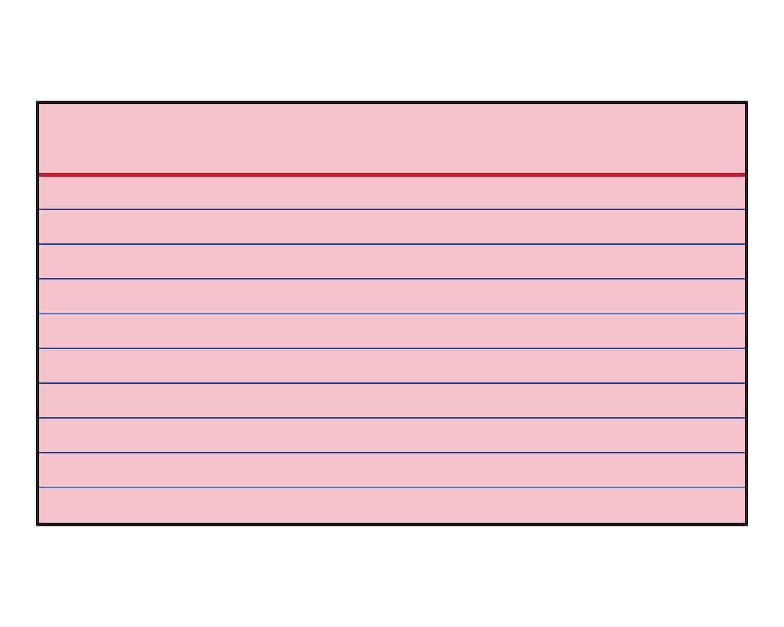 Colored Index Card Clipart / Index Card Image / Index Card Png ...