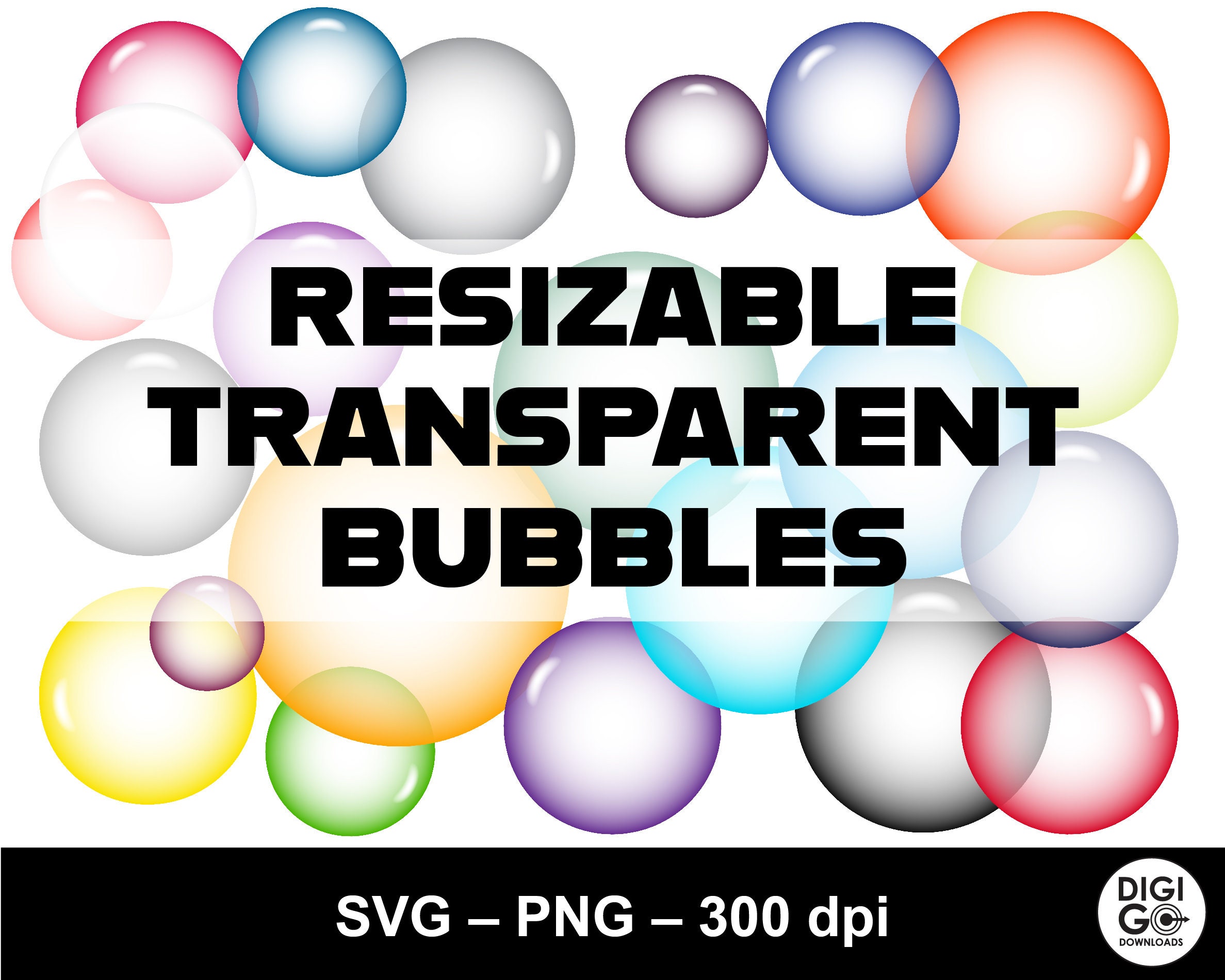 Bubbles Svg / Bubbles Bundle Svg / Transparent Bubbles Svg / Soap ...