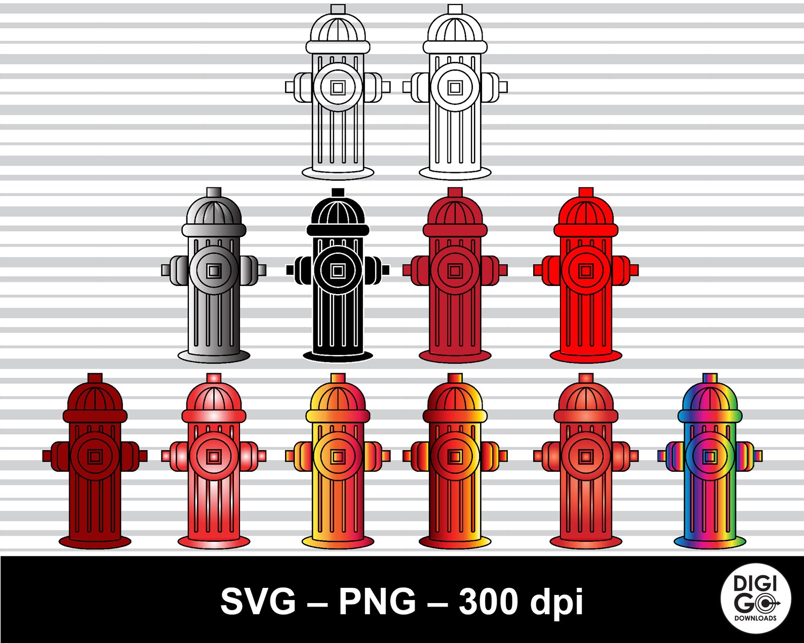 Fire Hydrant Svg / Fireman Clip Art / Fire Hydrant Silhouette / Fire ...