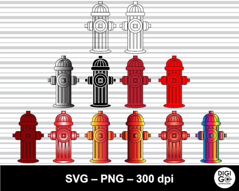 Fire Hydrant Svg / Fireman Clip Art / Fire Hydrant Silhouette / Fire ...