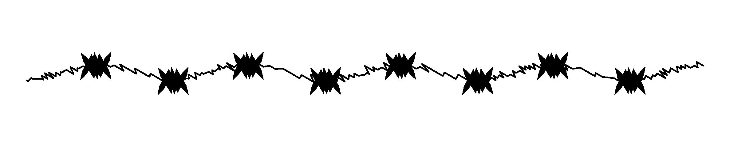 Barbed Wire Svg / Straight Barb Fence / Barbed Wire Png / Barbed Wire ...