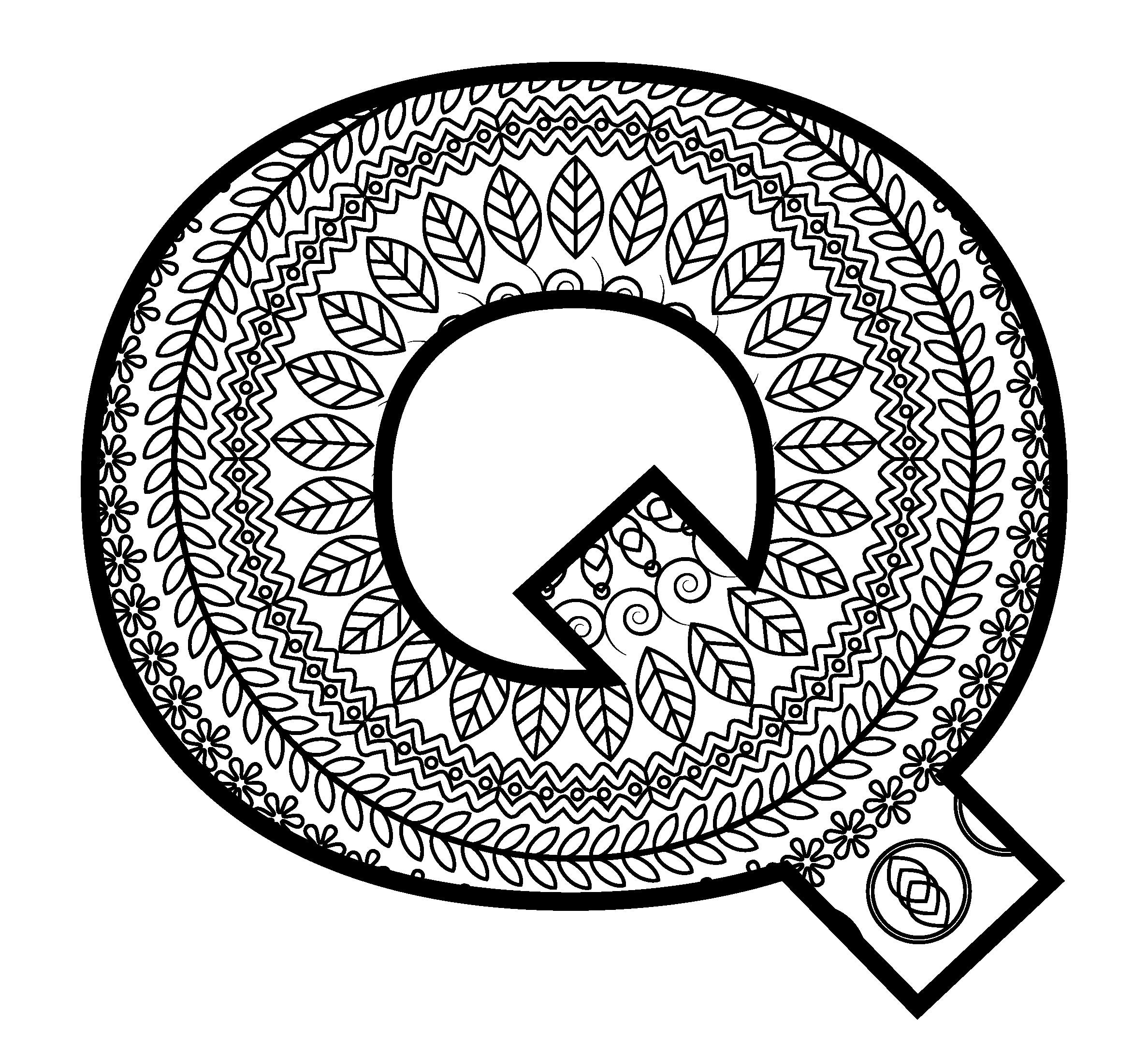 Mandala Alphabet Svg / Mandala Letters Svg Cut Files / Mandalas Svg ...