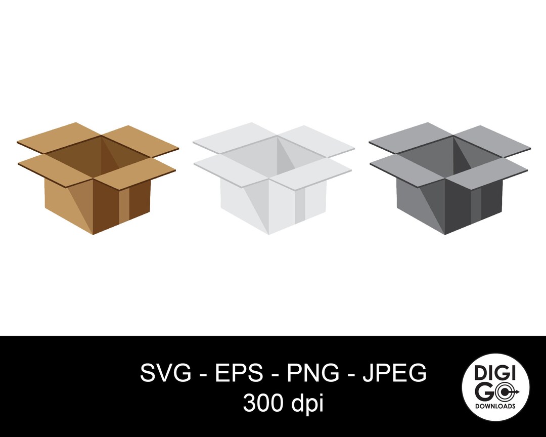 Moving Box Svg / Shipping Box Svg / Gift Box Clipart - Etsy