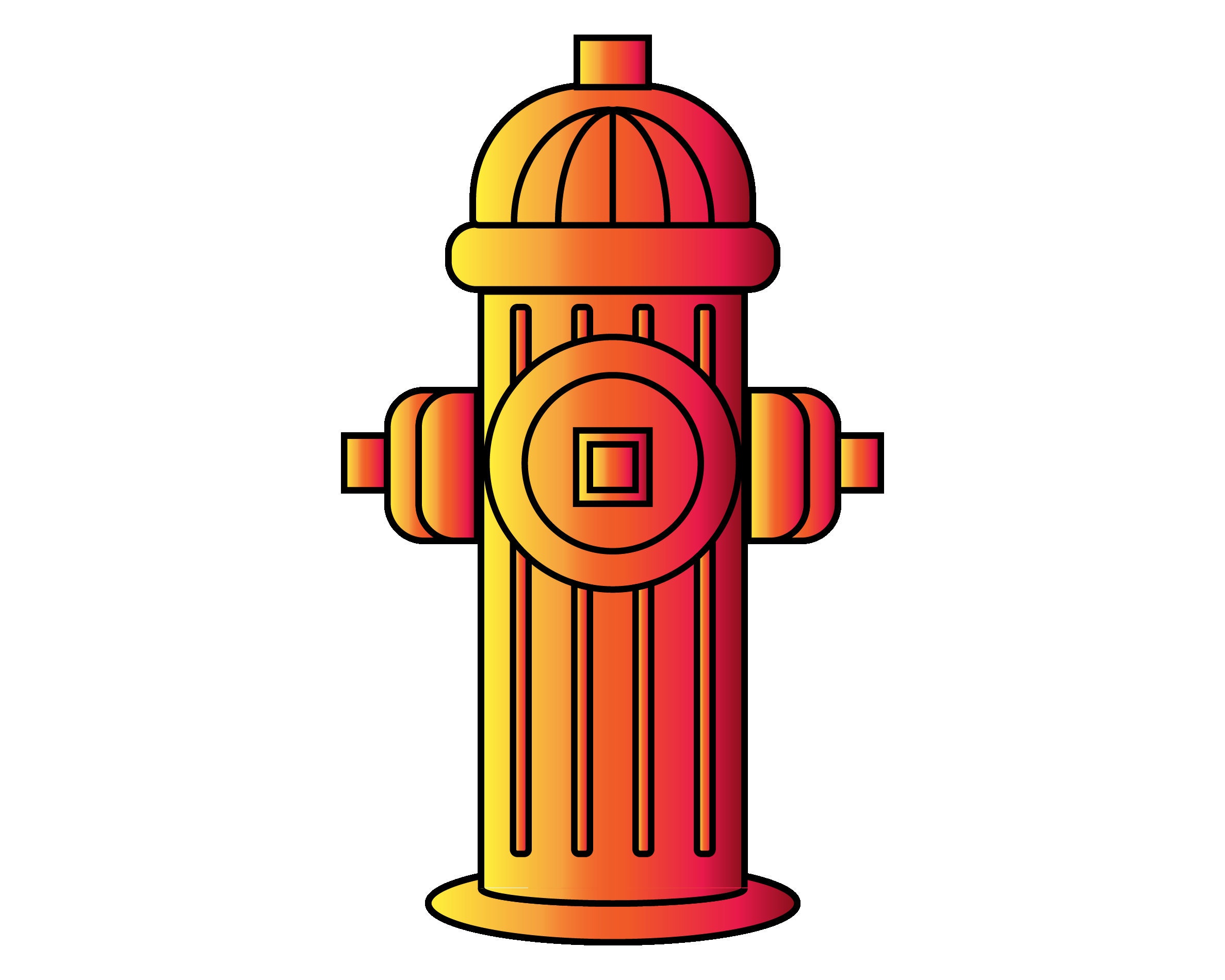 Fire Hydrant Svg / Fireman Clip Art / Fire Hydrant Silhouette / Fire ...