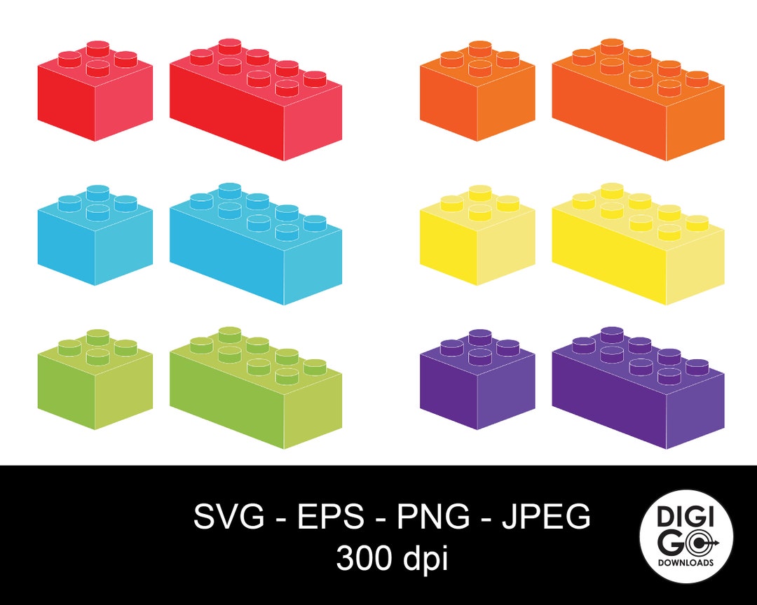Building Blocks Svg / Toy Brick / Bricks Svg / Building Brick Png ...