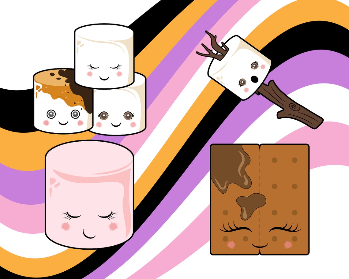 Marshmallow Face Svg / Marshmallow Svg / Marshmallow Png / Cute ...