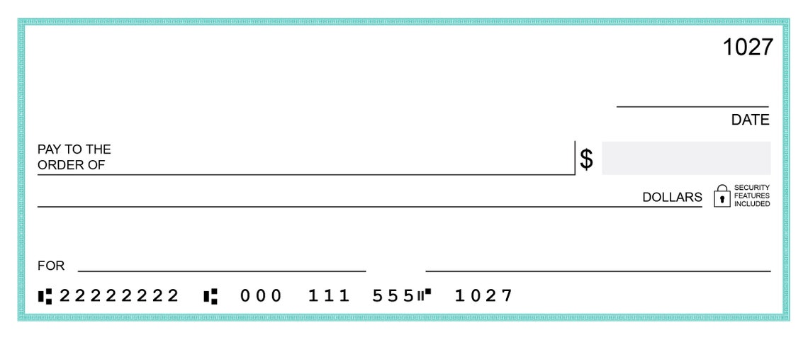 Check Template Svg / Blank Check Svg / Bank Account Svg / Money Svg ...