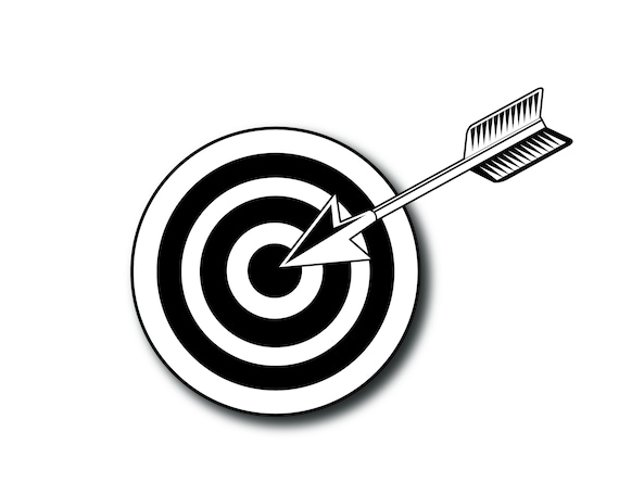 Bullseye Target Clip Art Black