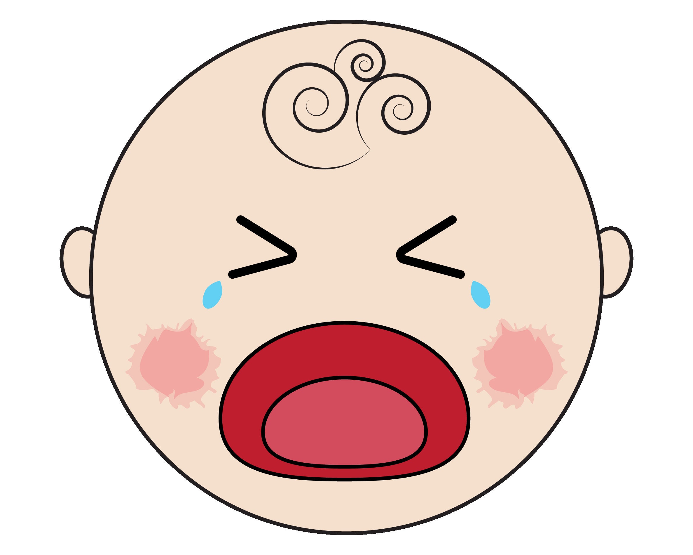 Baby Face Svg / Newborn Clipart / New Baby Face Svg / Cute Baby Face ...