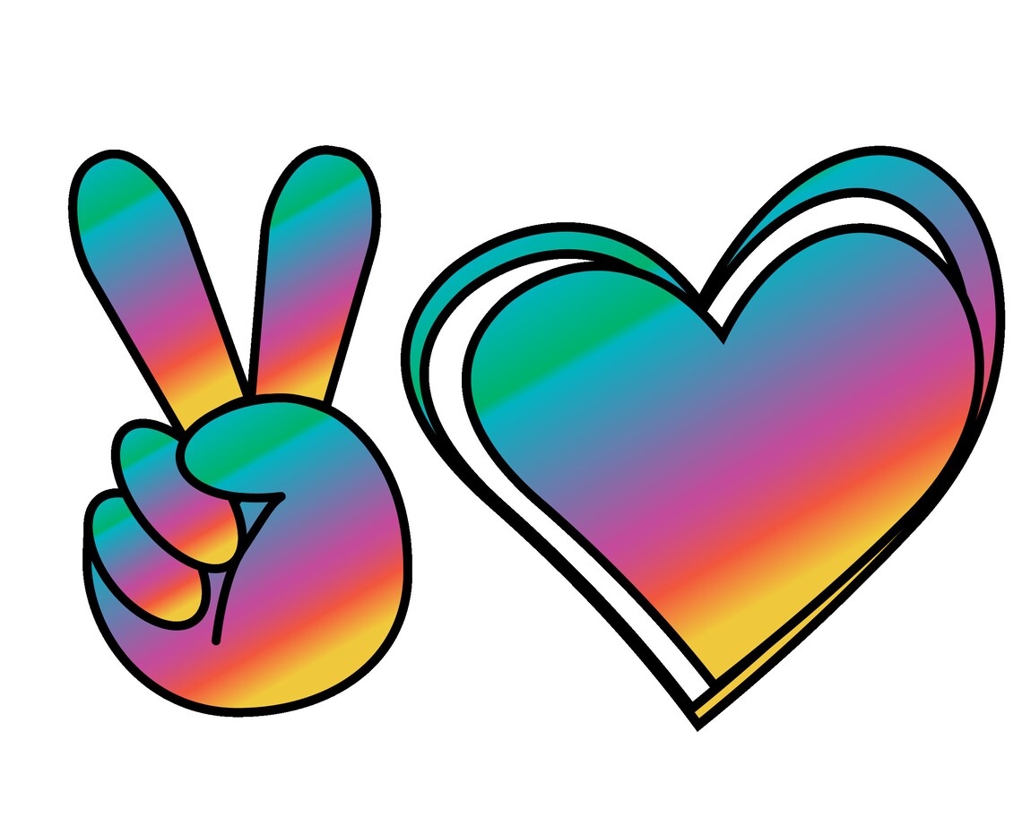 Peace Love Svg / Peace Sign Svg / Love Svg / Peace Love Png / Heart Svg ...