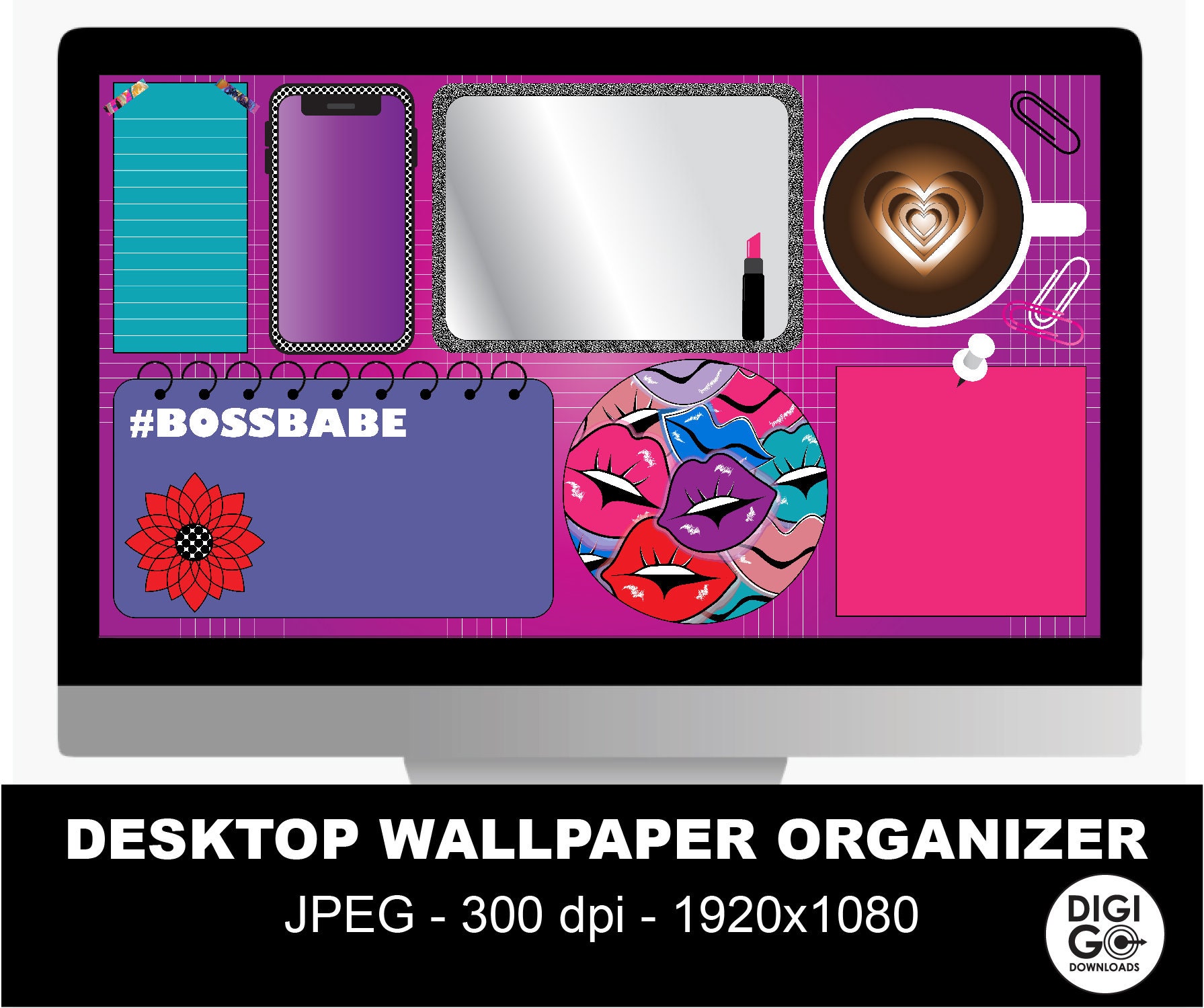 Desktop Wallpaper Organizer / Desktop Wallpaper / Desktop Background ...