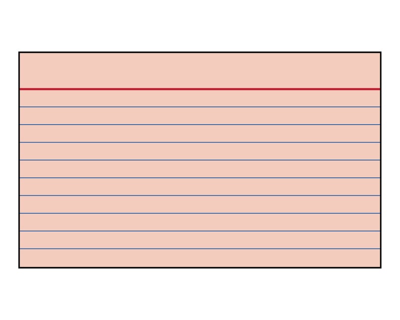 Colored Index Card Clipart / Index Card Image / Index Card Png ...