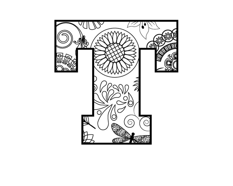 Mandala Alphabet Svg / Mandala Letters Svg Cut Files / Mandalas Svg ...