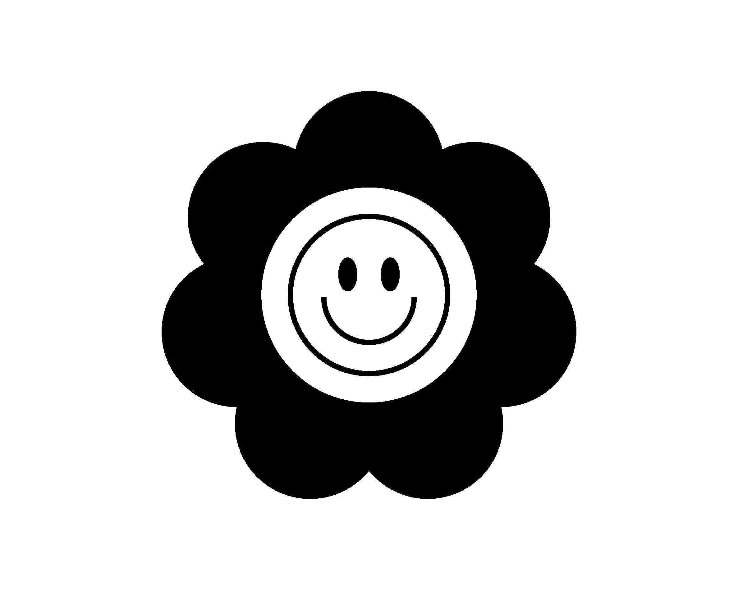 Flower Smiley Face / Retro Groovy Flowers Svg / Hippy Flowers Svg ...