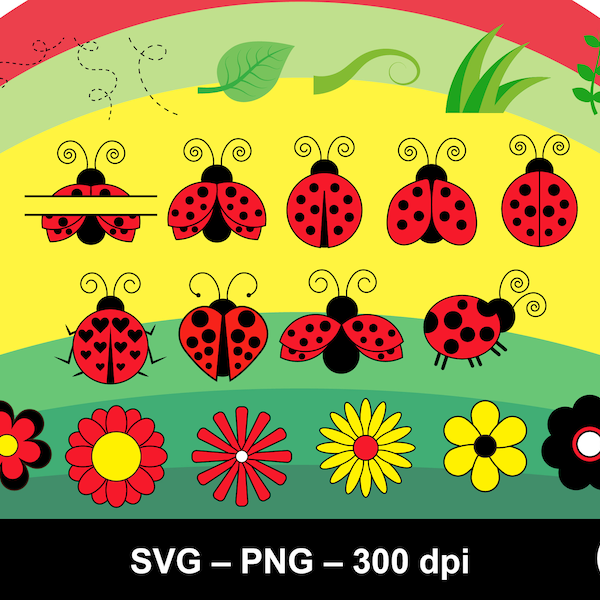 Ladybug Monogram - Etsy