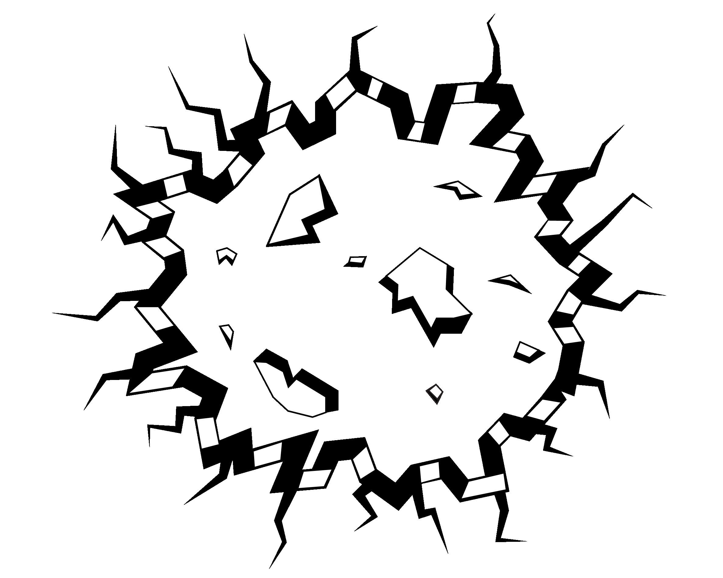 Cracked Wall Svg / Broken Brick Wall / Brick Wall Svg / Cracked Brick ...