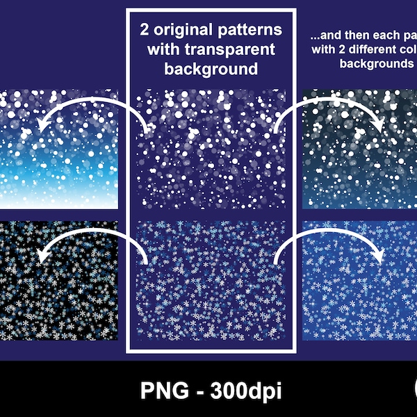 Falling Snow Svg - Etsy