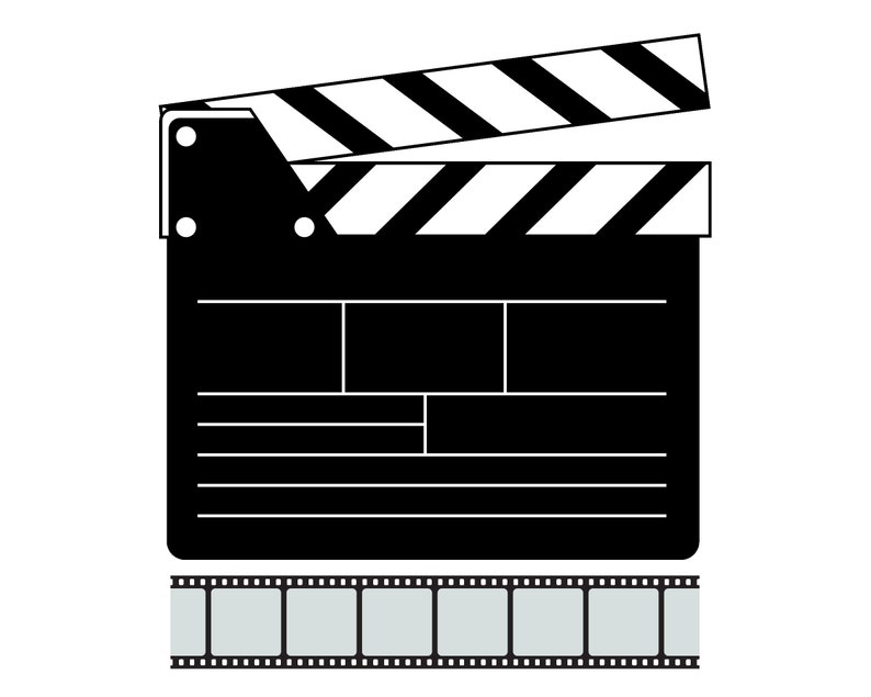 Clapperboard Svg / Clacker Slapperboard Svg / Film Clipboard Svg / Film ...