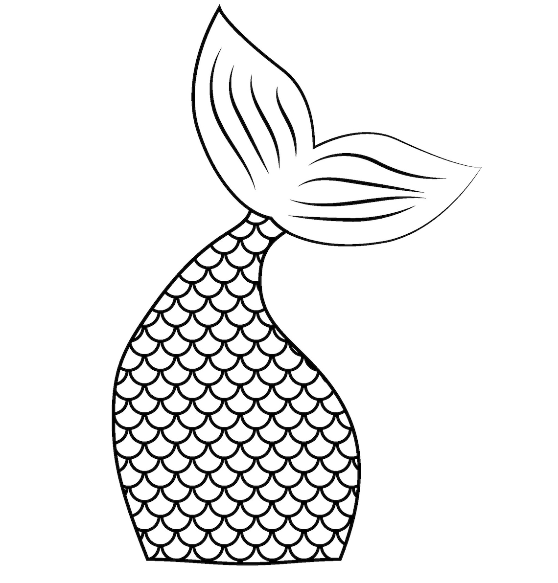 Queue de sirène svg / sirène svg / queue de sirène clipart / sirène png ...