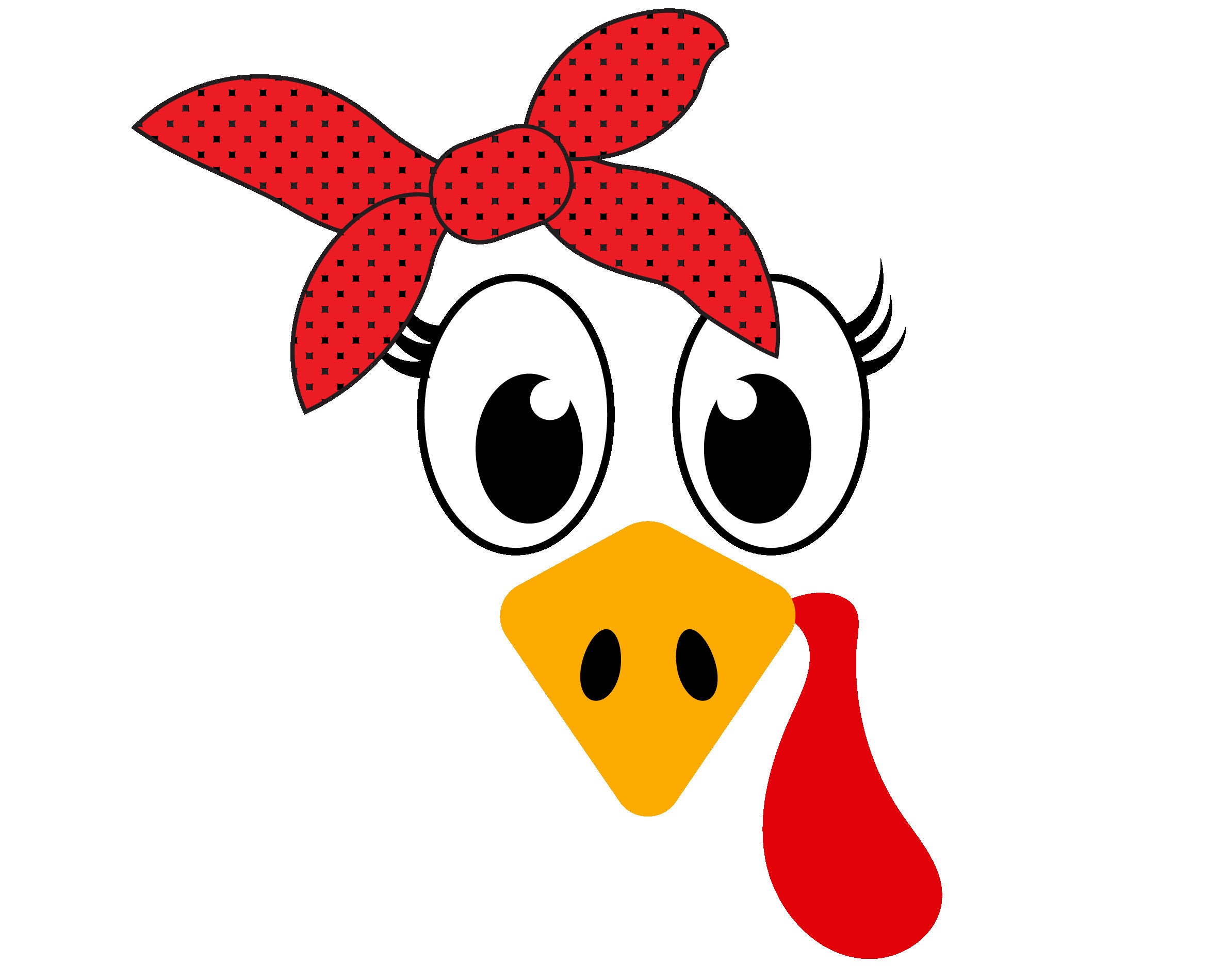 Turkey Face Svg / Thanksgiving Svg / Gobble Svg / Funny Kids - Etsy