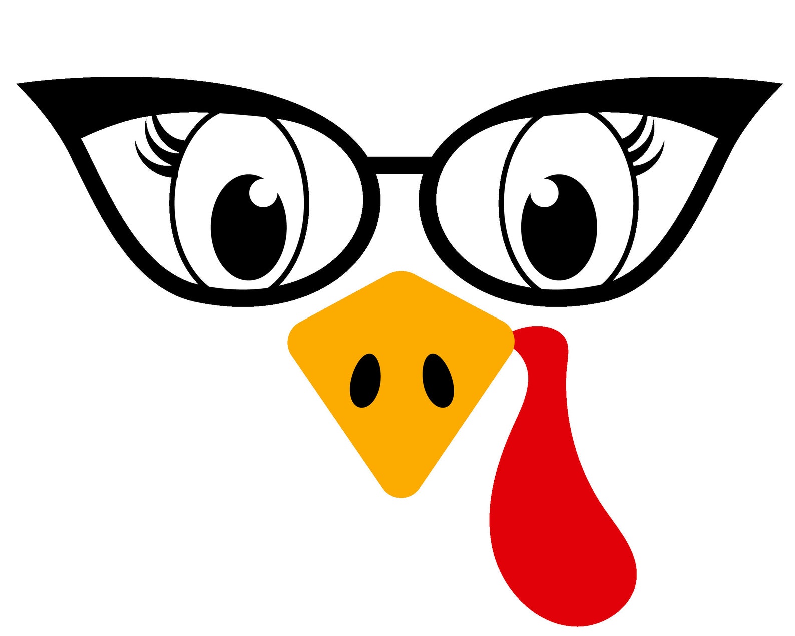 Turkey Face Svg / Thanksgiving Svg / Gobble Svg / Funny Kids - Etsy