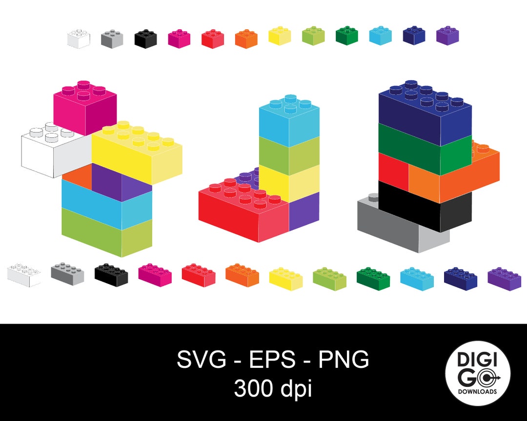 Building Blocks Svg / Building Blocks Clipart / Toy Brick / Bricks Svg ...