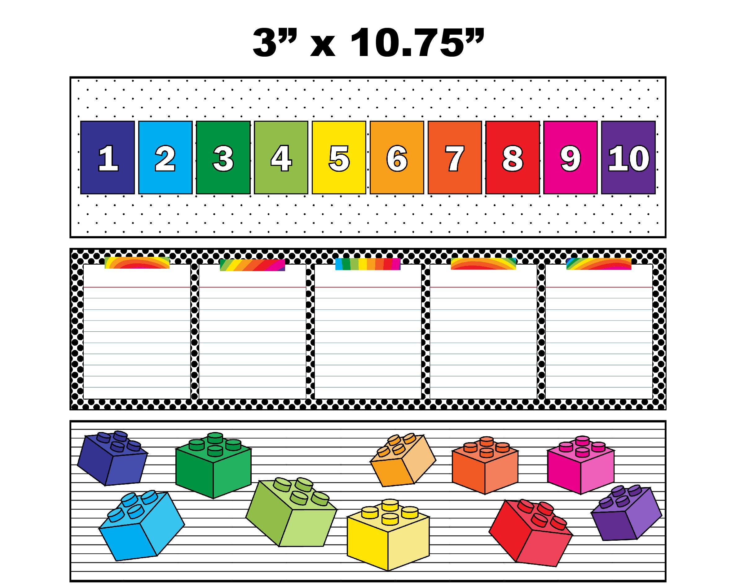Classroom Borders / Rainbow Classroom Decor / Classroom Rainbow Border ...