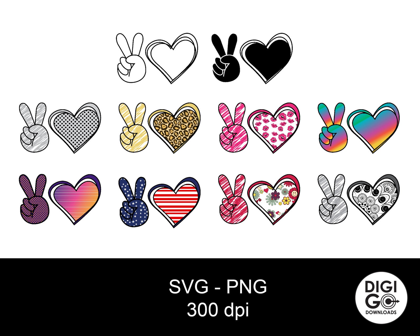 Peace Love Svg / Peace Sign Svg / Love Svg / Peace Love Png / Heart Svg ...