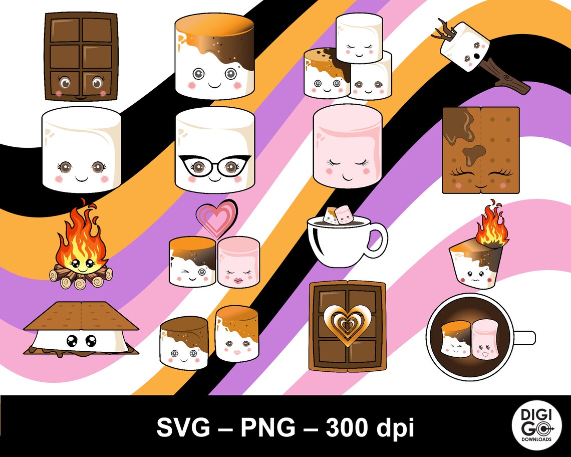 Marshmallow Face Svg / Marshmallow Svg / Marshmallow Png / Cute ...