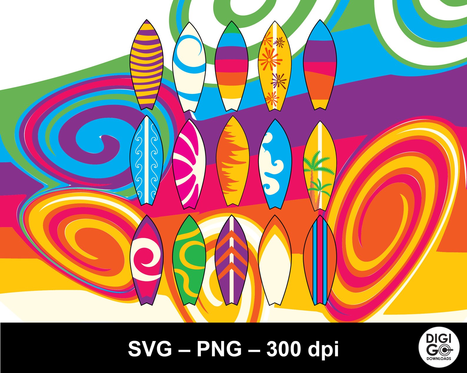 Surfboard Svg / Surfboard Bundle / Surfing Svg / Summer / Surfboard Cut ...